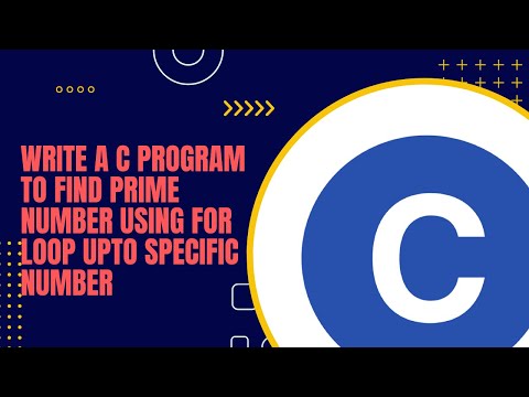 Write a C program to find prime number using for loop upto specific number