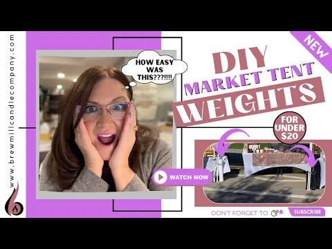 DIY Market Tent WEIGHTS for under $20