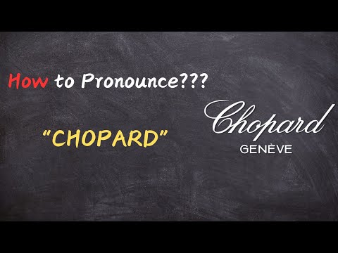 How to Pronounce "Chopard" | Say It Right: Luxury Brand Pronunciation
