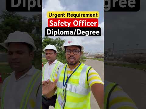 Need Safety Officer Diploma/Degree #job #shorts