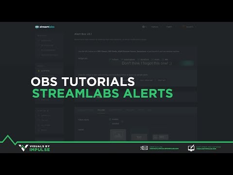 OBS Tutorial - StreamLabs Alerts