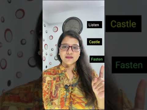 How to Pronounce words with SILENT 'T': often, listen, castle | Learn with Preeti Bedi | #shorts