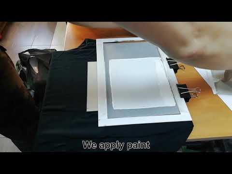 Digital production of a form for Screen Printing
