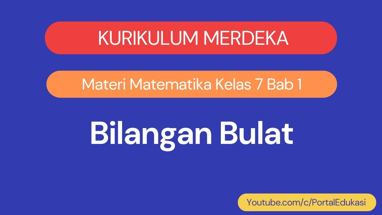 Kurikulum Merdeka Matematika Kelas 7 Bab 1 Bilangan Bulat