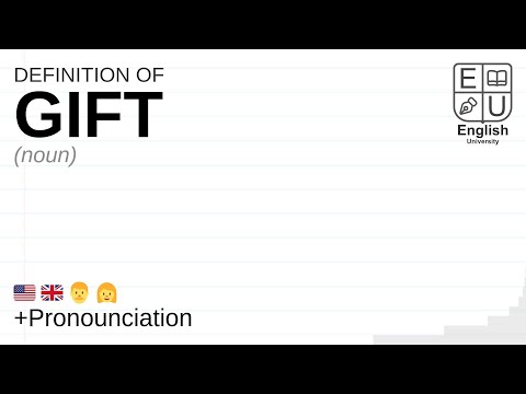 GIFT meaning, definition & pronunciation | What is GIFT? | How to say GIFT
