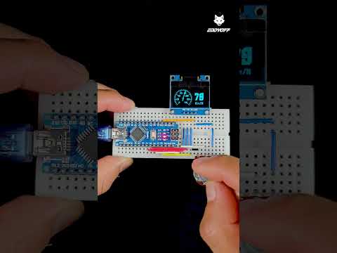 ARDUINO NANO - GAUGE - OLED SSD1306 DISPLAY - BREADBOARD