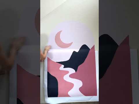 DIY REMOVABLE WALL DECALS: AMAZING ARCH ACCENT WALL TRANSFORMATION! #diy #homedecor