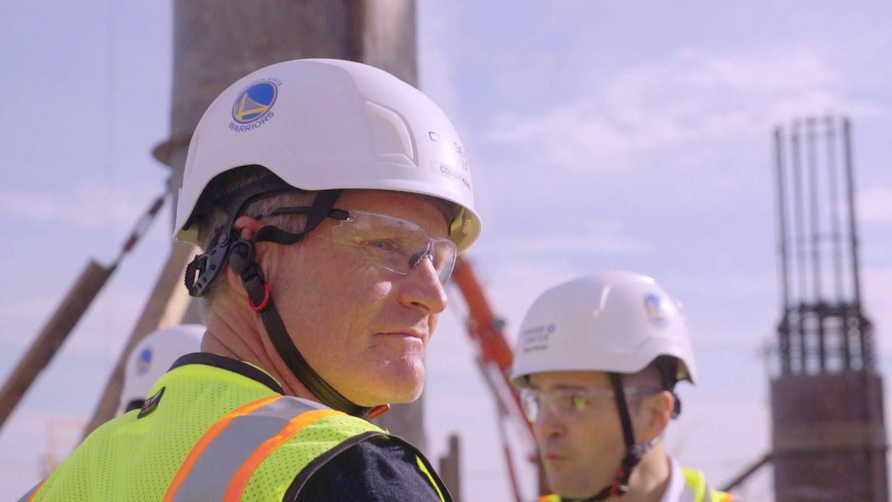 Coach Kerr Tours the Chase Center Site