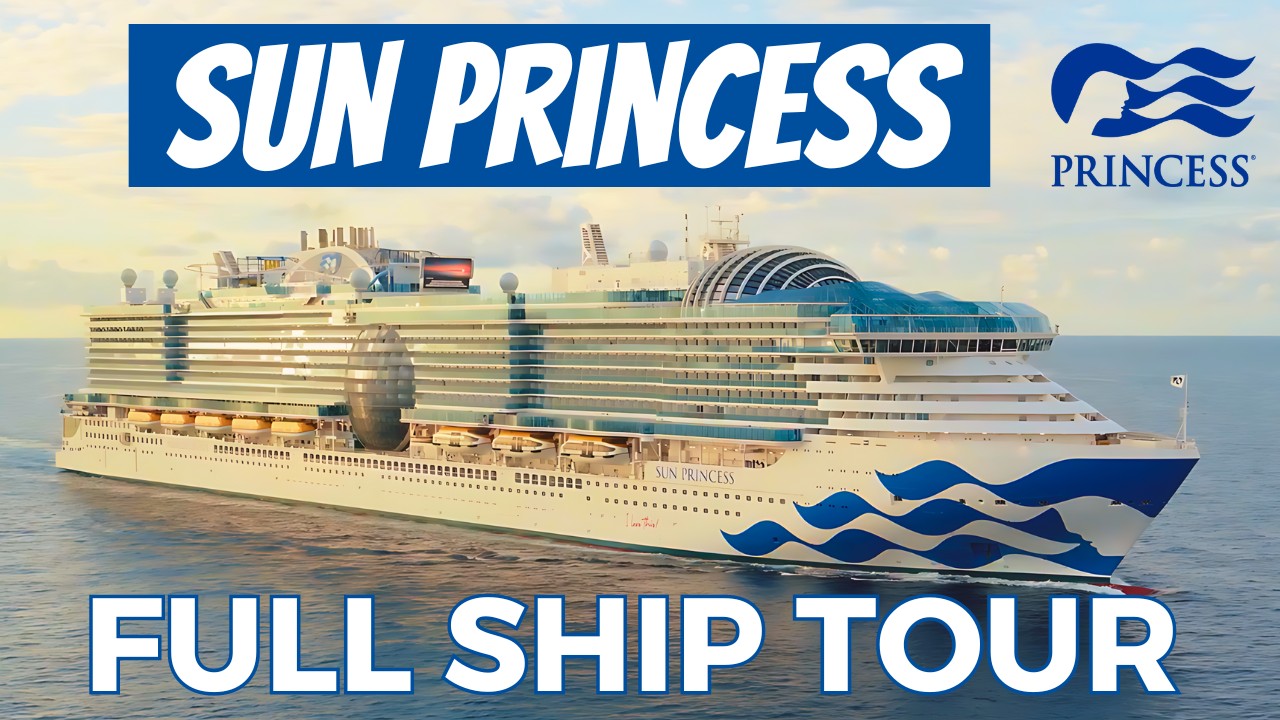 Sun Princess Full Ship Tour and Walkthrough in 4K!