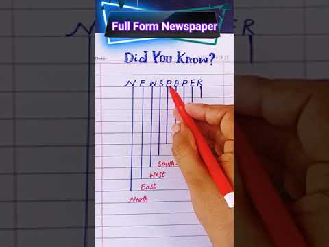 full meaning of newspaper?