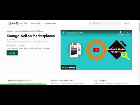 How to connect Shopify to eBay marketplace via Koongo