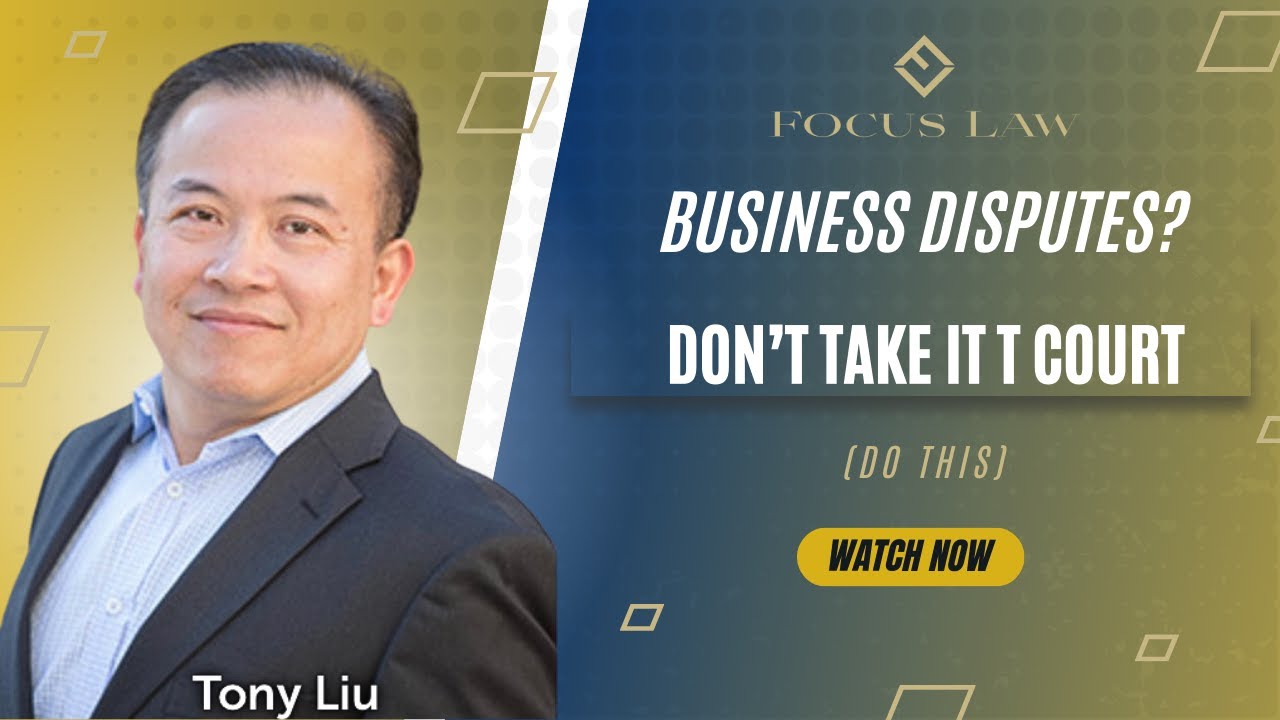 How can I resolve business dispute without going to court?