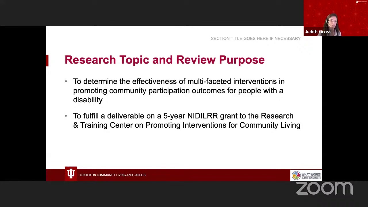 Presentation: Multifaceted interventions for supporting community participation