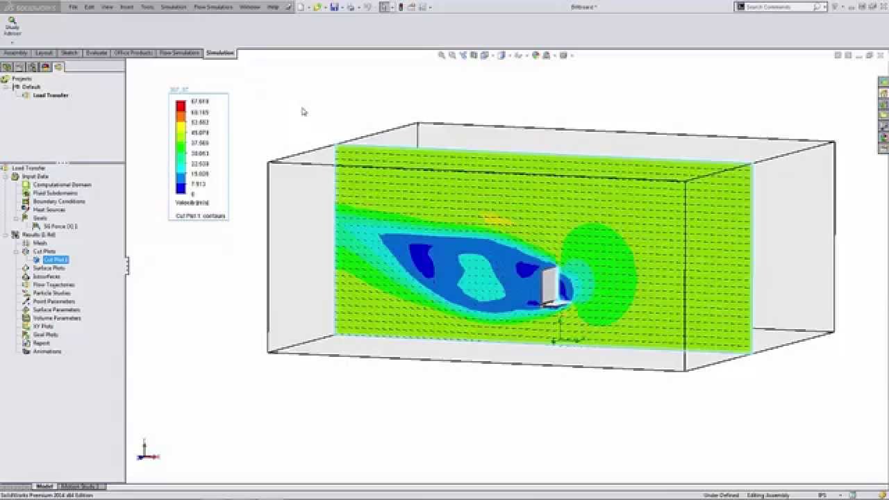 SOLIDWORKS Flow Simulation - FEA Load Transfer