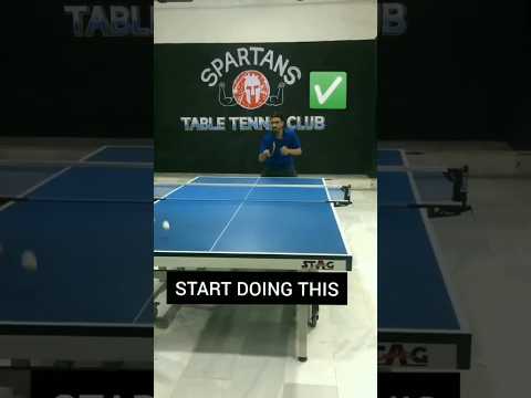 Avoid Hitting Flat Smash On Backspin Ball❌Instead Try Spinning It| #tabletennis #tutorial