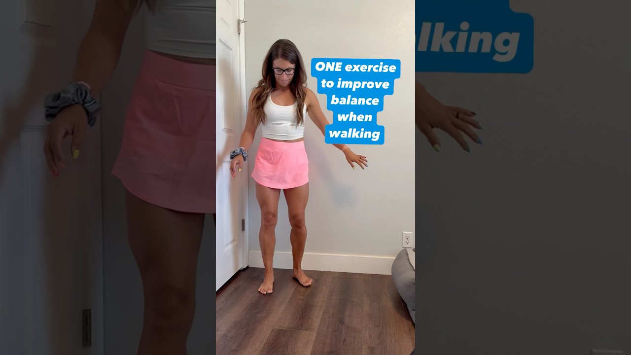 One quick exercise use to improve balance when walking