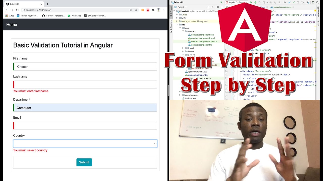 Form Validation in Angular - Step by Step Tutorial With Example