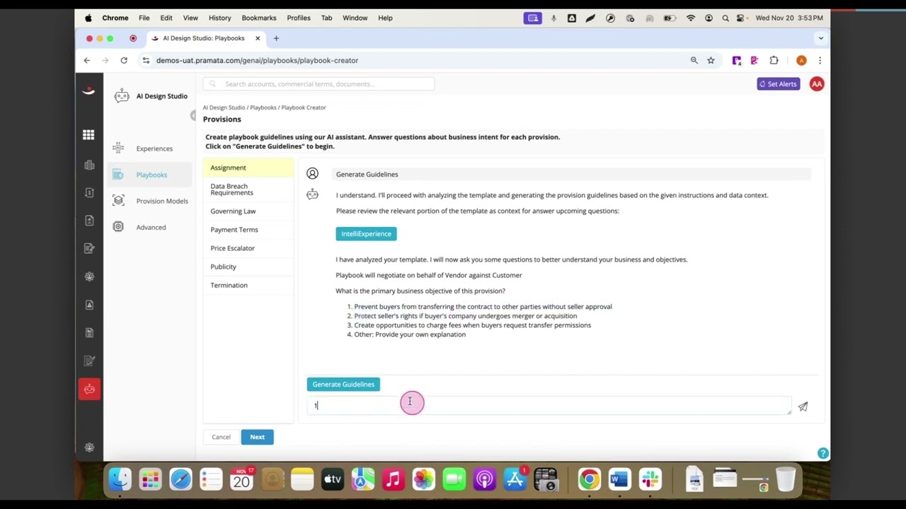Pramata's Playbook Creator