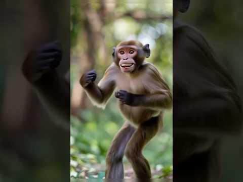 Hilarious Monkey Dance! Funniest Moves Ever! 🐵😂 #Shorts #funnymonkey #trendingshorts #animallover