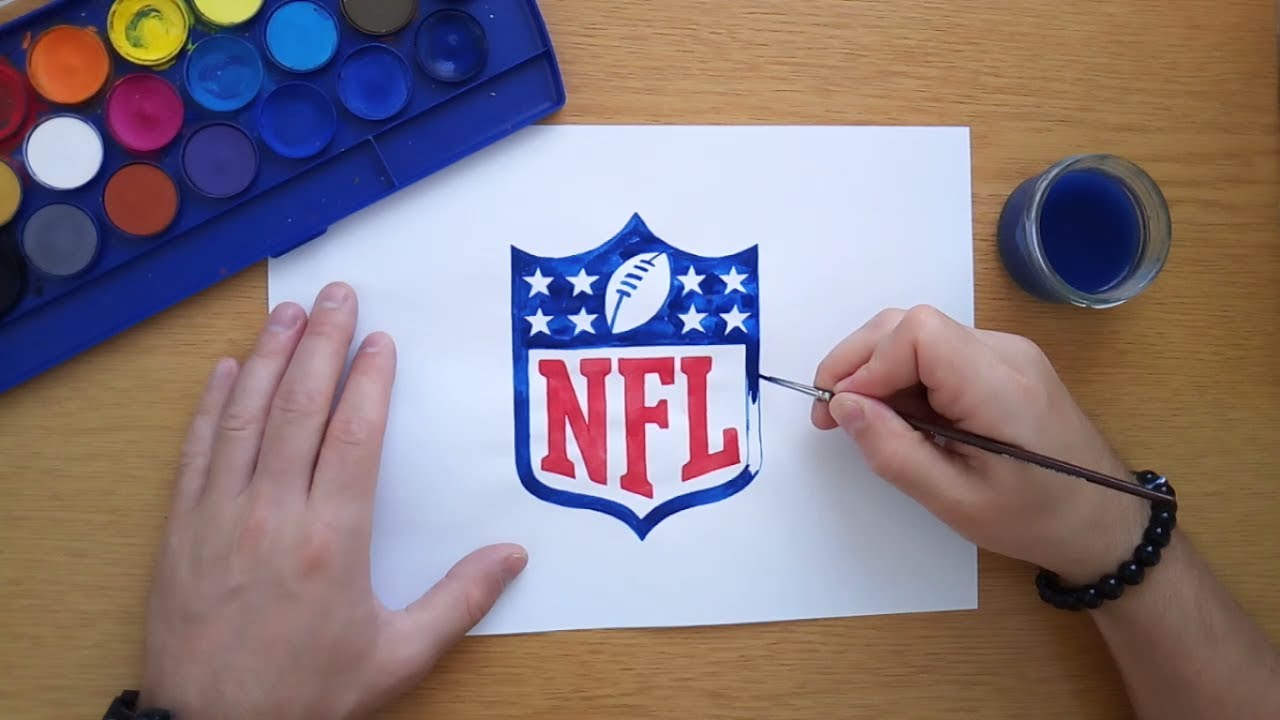 How to draw the NFL logo