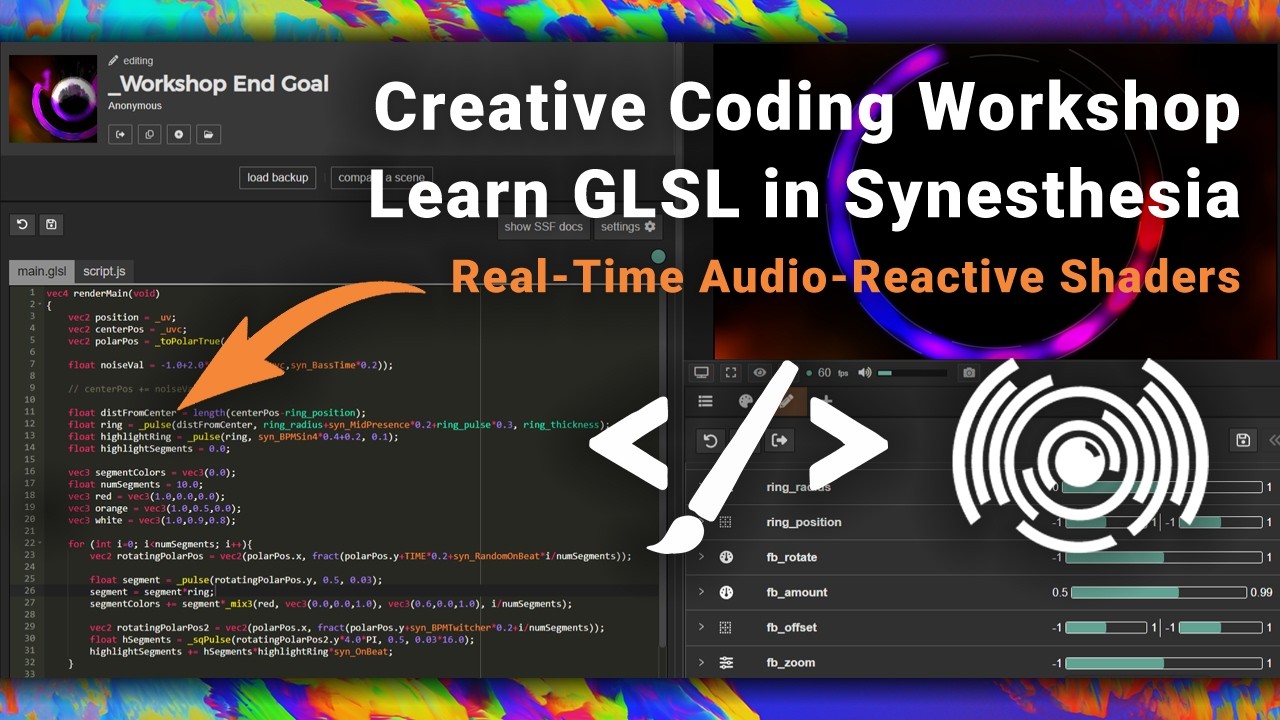 WORKSHOP // Learn GLSL in Synesthesia