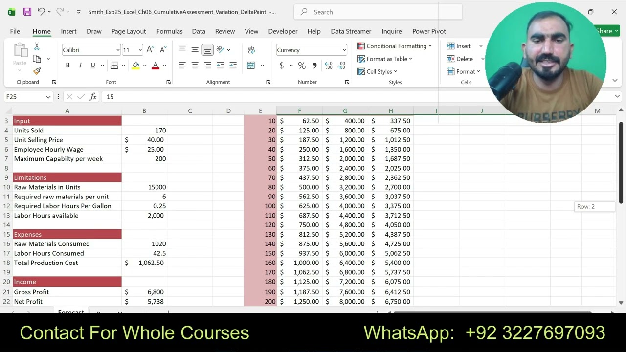Exp25 Excel Ch06 Cumulative Assessment Delta Paint Variation | Full Solution |  #Delta Paint