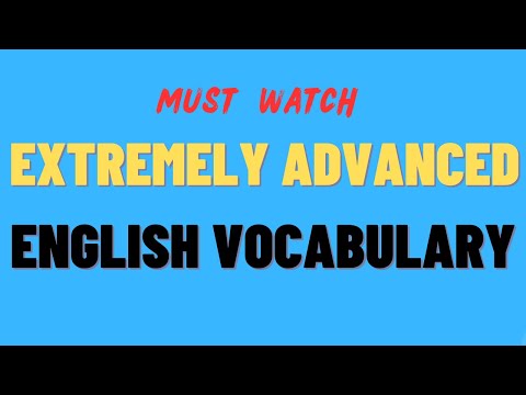10 Extremely Advanced English Vocabulary | Meanings | Examples | Synonyms | #vocabularywords