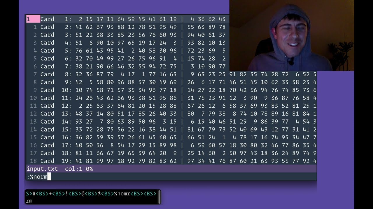 Problem Solving with Vim (10th edition) - Key Code Hell