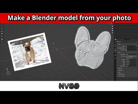 How to add a photo to a model for 3d printing using blender