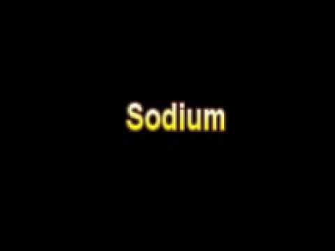 What Is The Definition Of Sodium Medical School Terminology Dictionary