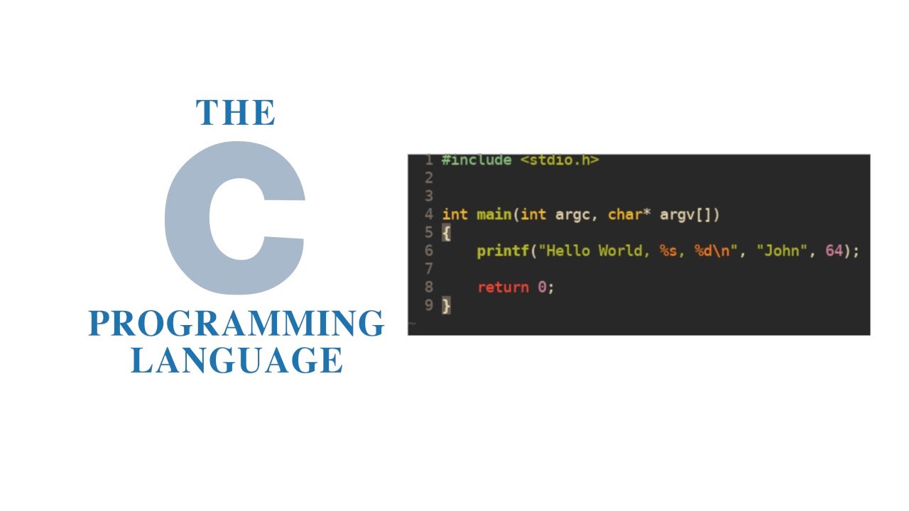 C programming tutorial part 1 - Hello World