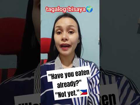 Ask & Respond #1 | "Have you eaten already?" Not yet. in tagalog and bisaya. #cebuano101 #tagalog101