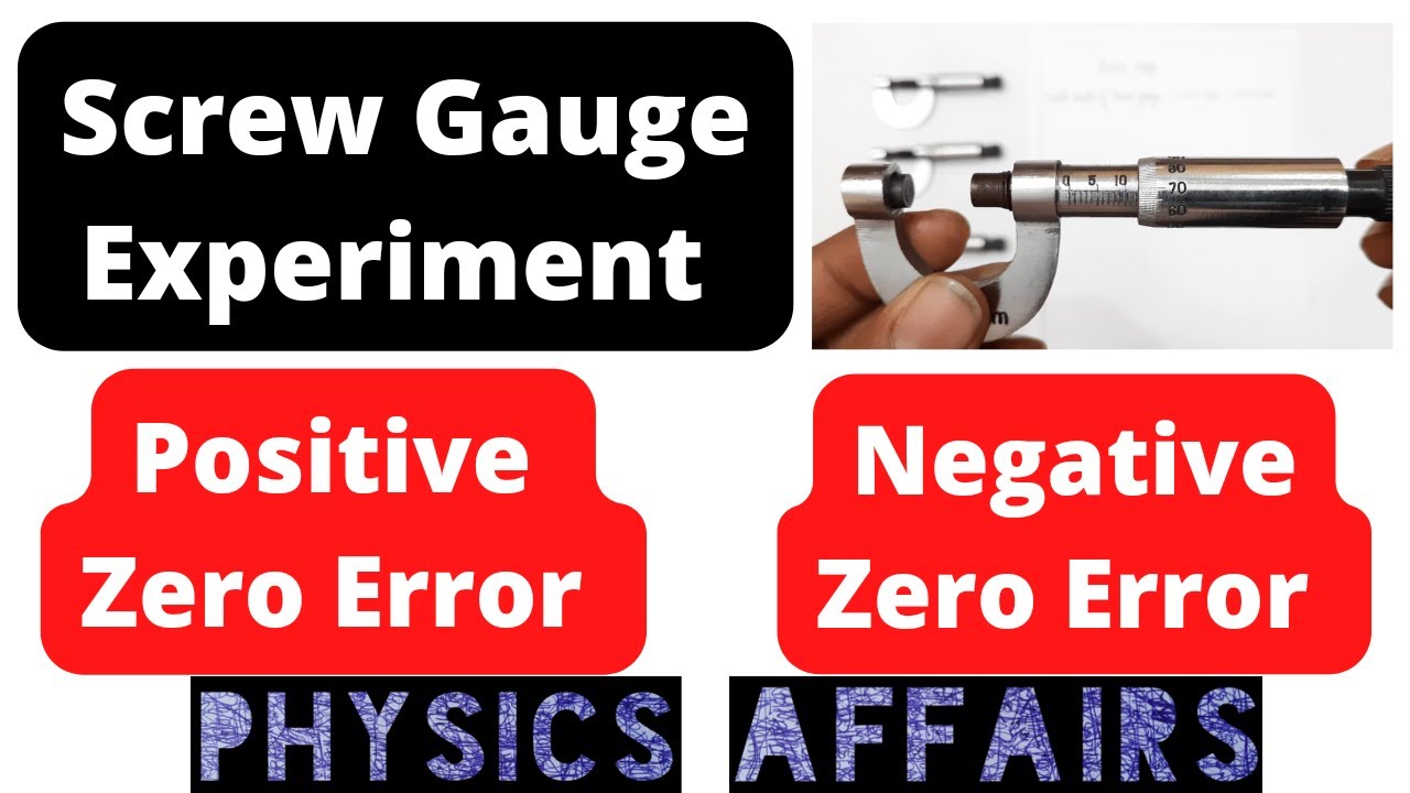 Screw Gauge | To Measure The Diameter Of A Given Wire | Screw Gauge Experiment