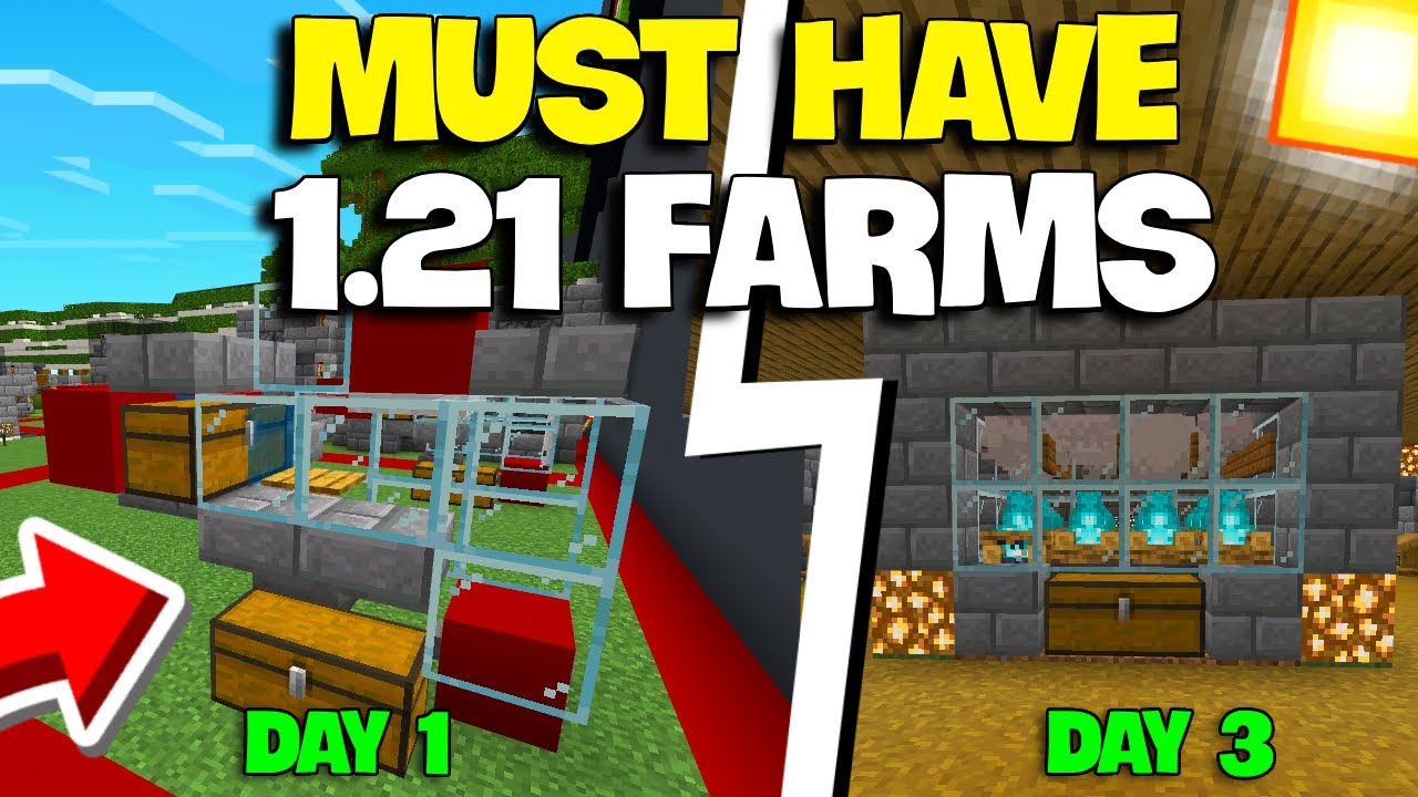 5 MUST HAVE Farms for Minecraft Bedrock 1.21 (XP + LOOT) - Minecraft ...
