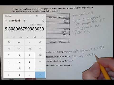 How to Calculate Cost Per Equivalent Unit for Materials, Conversion & Transferred Out in the Period