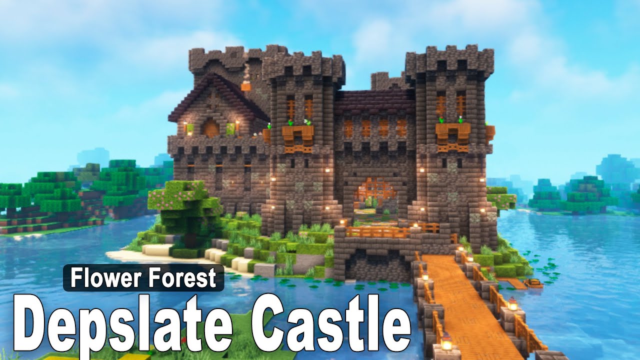 Minecraft: How to build a Deepslate Castle | Tutorial [part2]