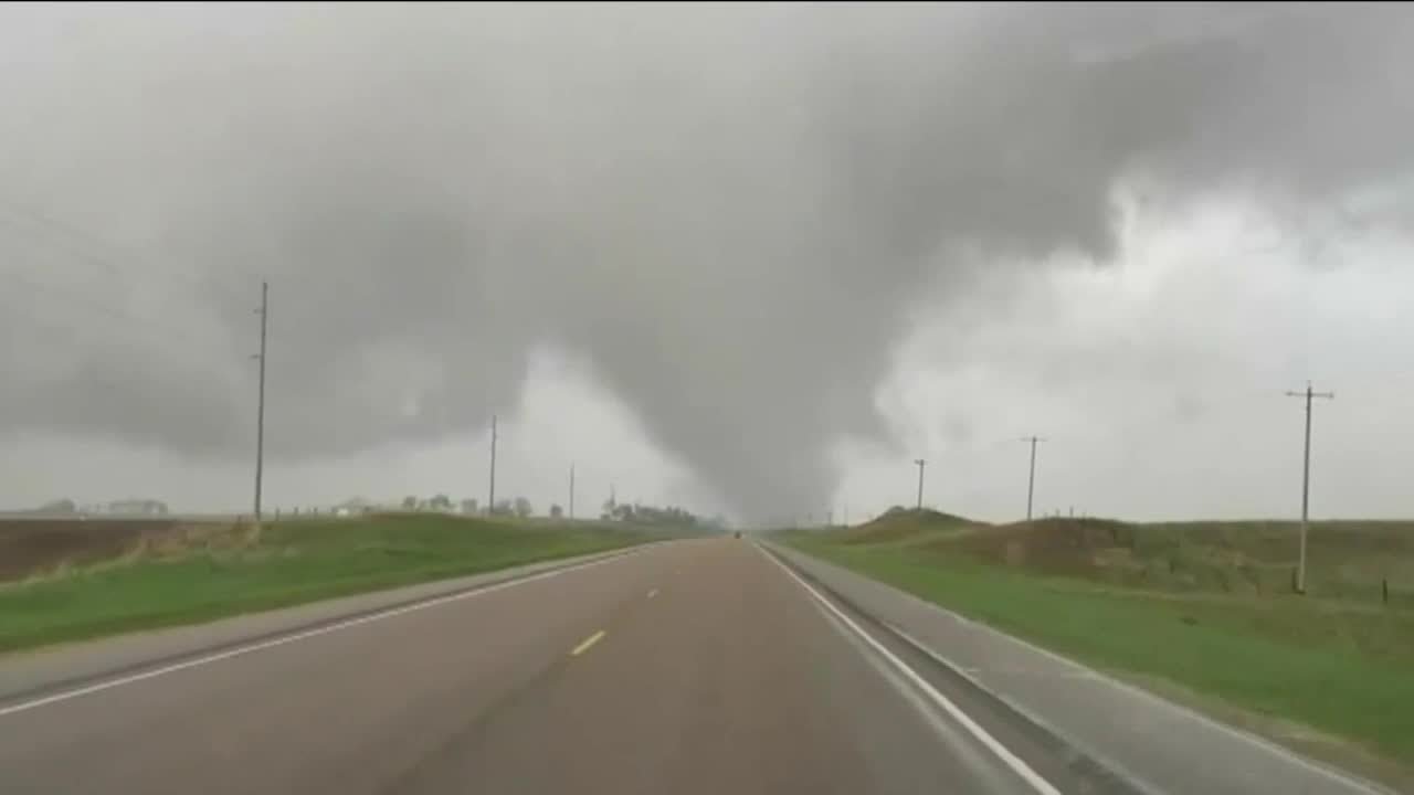 Video shows tornado touchdown in Nebraska