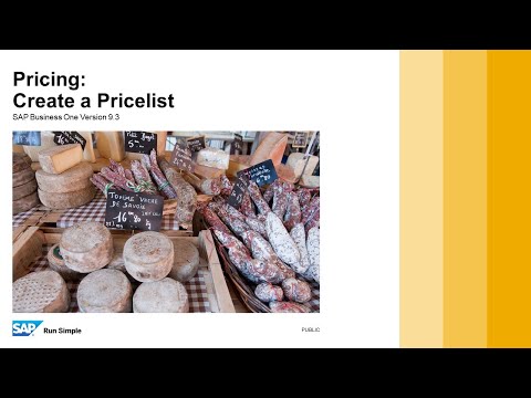 TB1000-06-21 SAP Business One 9.3 - Creating Price Lists