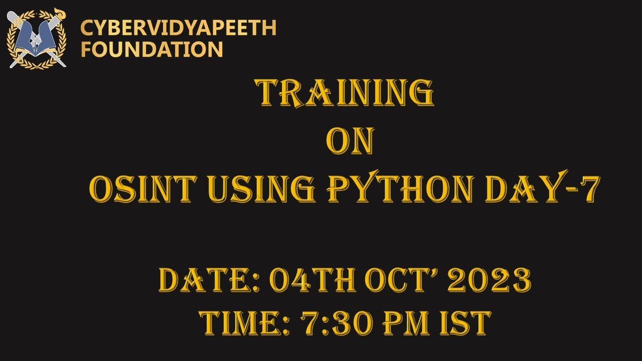 OSINT USING PYTHON DAY - 7
