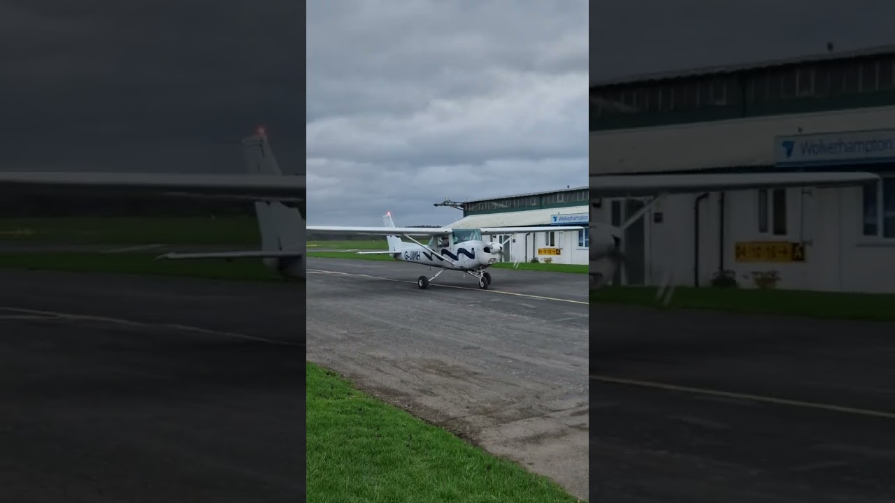 cessna 152 G-JIMH fast taxiby