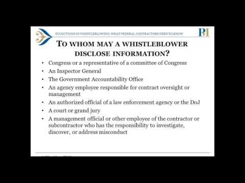 Evolutions in Whistleblowing: What Federal Contractors Need to Know
