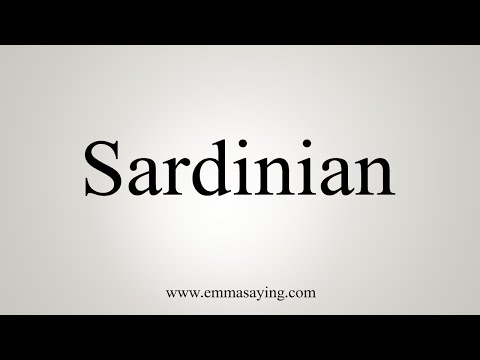 How To Say Sardinian