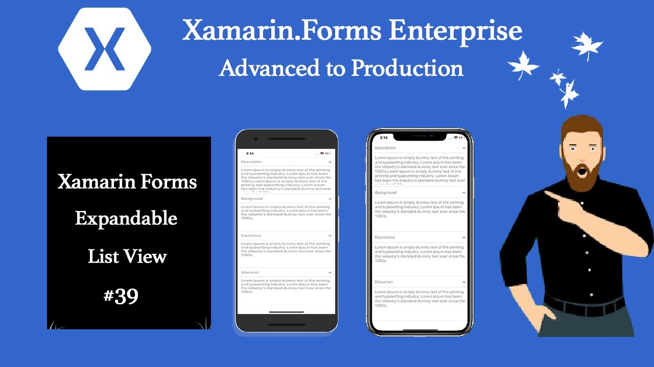 Xamarin forms Expandable List View [Tutorial 39]