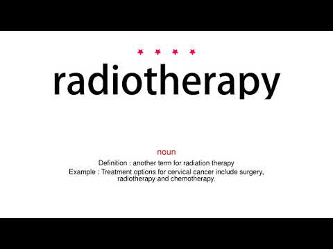 How to pronounce radiotherapy - Vocab Today
