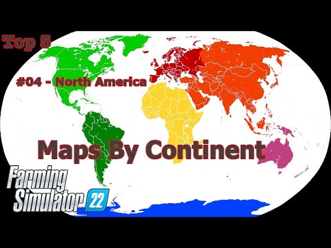 Top 5 | Maps By Continents | #04 | North America | Farming Simulator 22