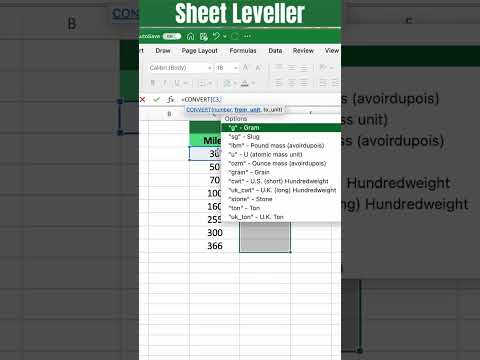 How to Convert Miles to Km in Excel