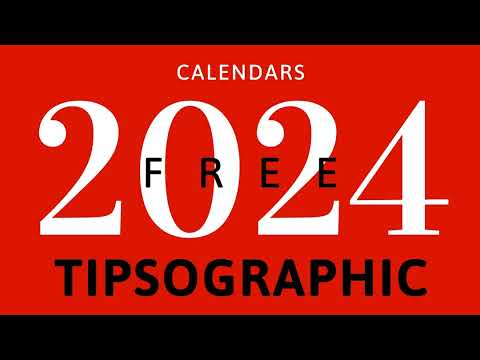 [FREE] Excel / Google Sheets Calendar Template 2024