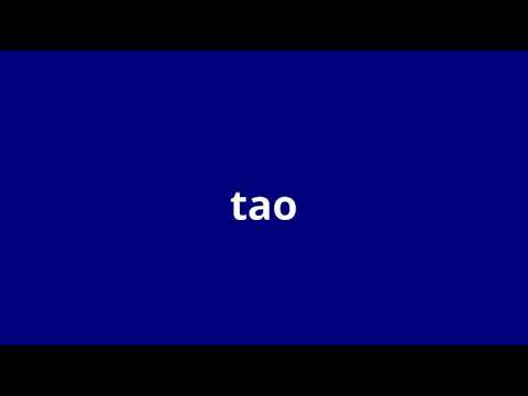 what is the meaning of tao