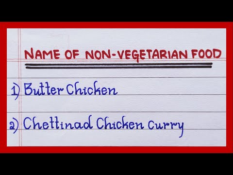 Name of Non Vegetarian Food | Dishes | Non vegetarian food name | in English | 25 Names