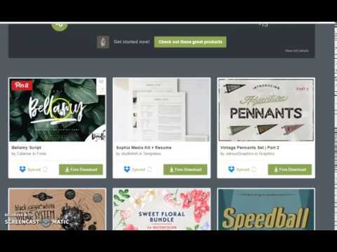 Creative Market Free Graphics and Fonts Merch by Amazon